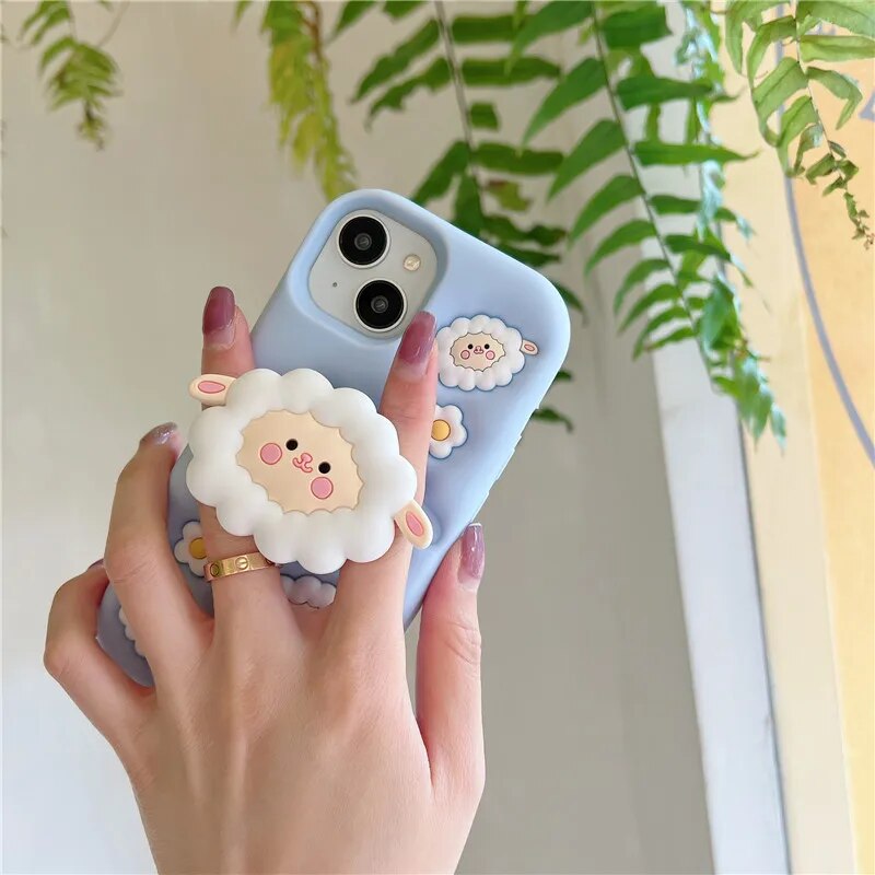 3-D Cloud Sheep Face iPhone Case – ThePhoneCart